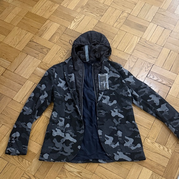 Mason | Jackets & Coats | Mason Black And Gray Camo Jacket | Poshmark